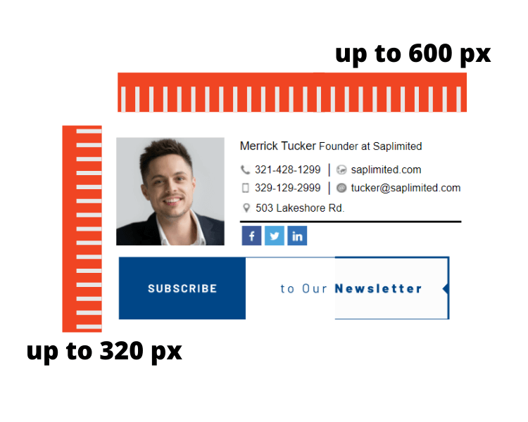 What Size Should An Email Footer Be